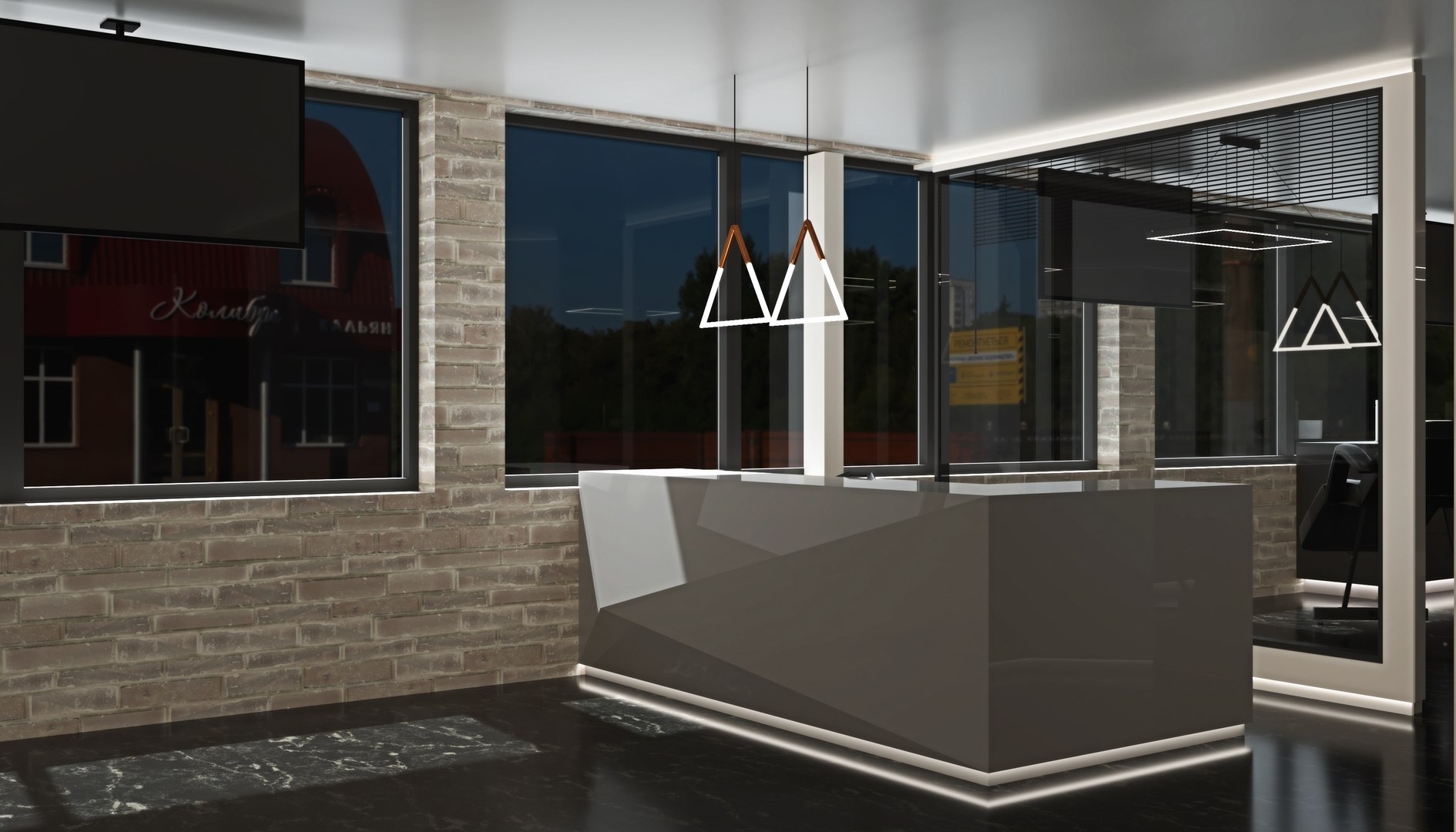 Tatto Shop Commercial Building 3D - TurboSquid 1883887