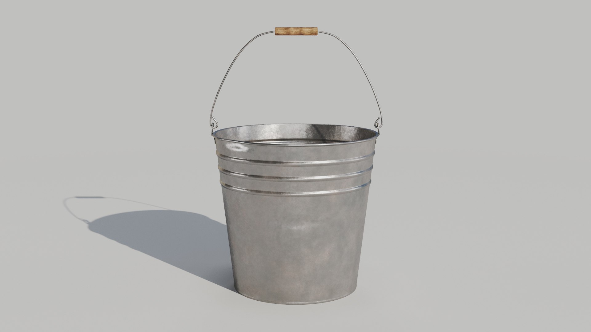 Old Galvanized Metal Bucket 3D Model - TurboSquid 2387519