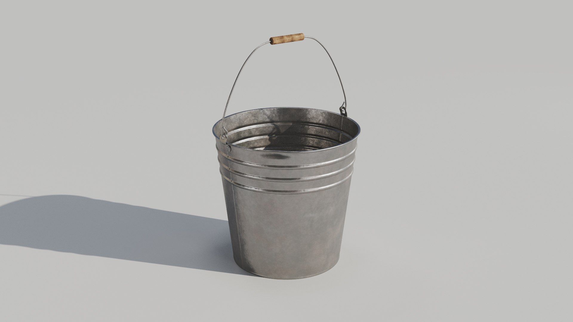 Old Galvanized Metal Bucket 3D Model - TurboSquid 2387519
