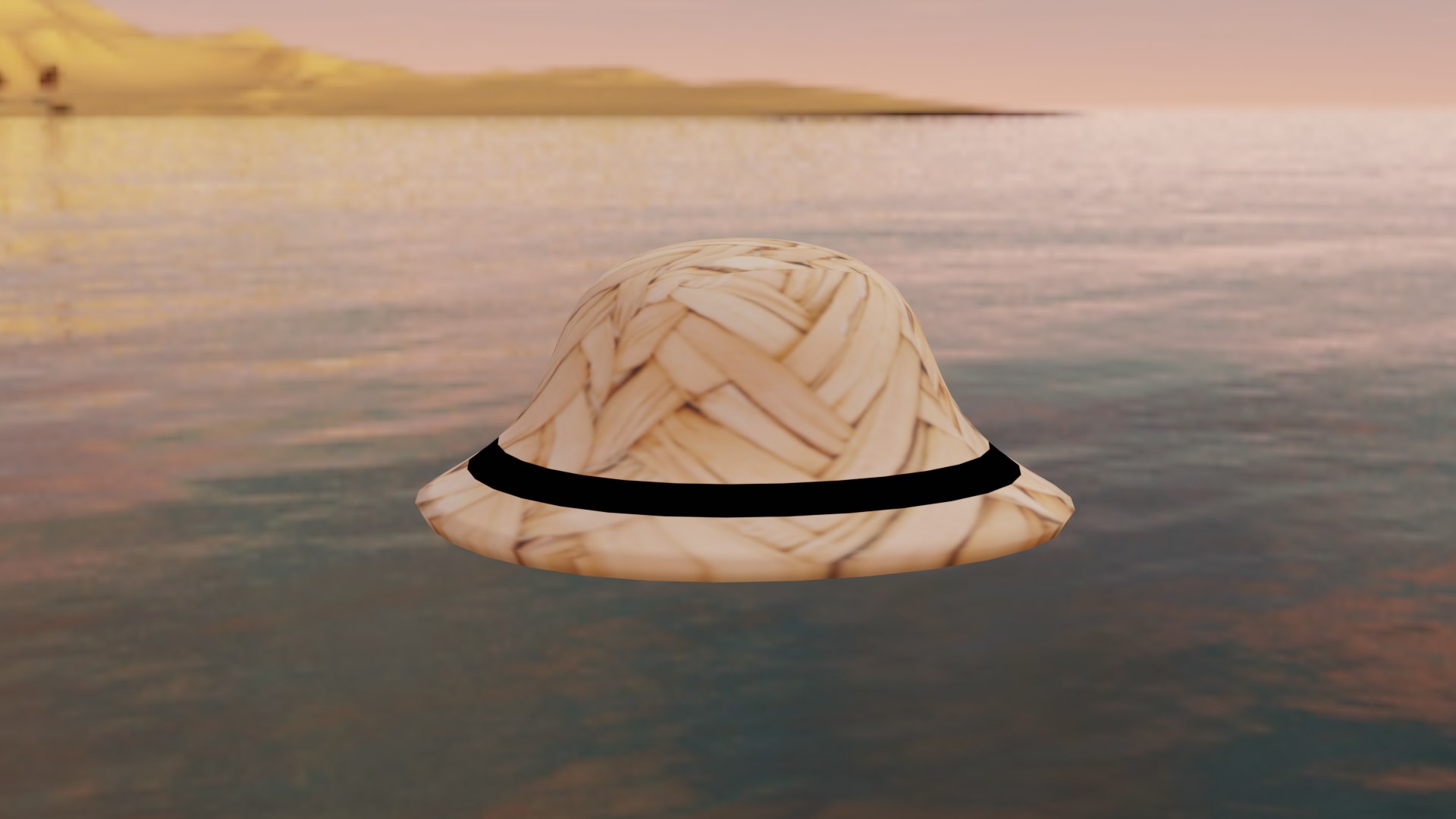 Free 3D Straw Hat Model - TurboSquid 2292520