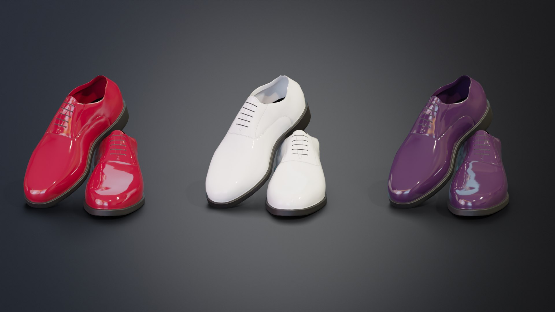 Classic Men Leather Shoes - Realistic And Game-Ready 3D Model ...