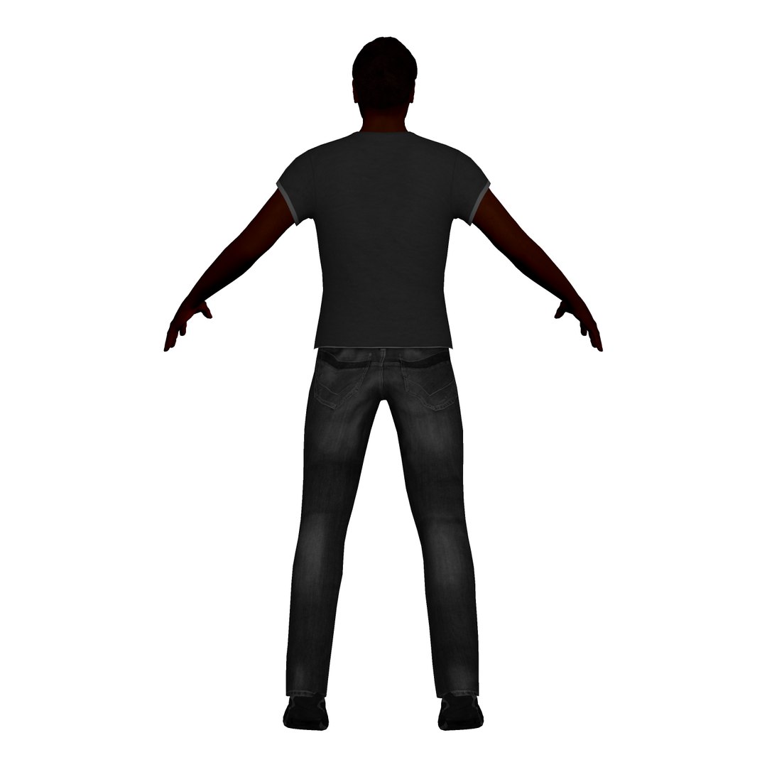 Black Male Rigged Character 3D Model - TurboSquid 1614516