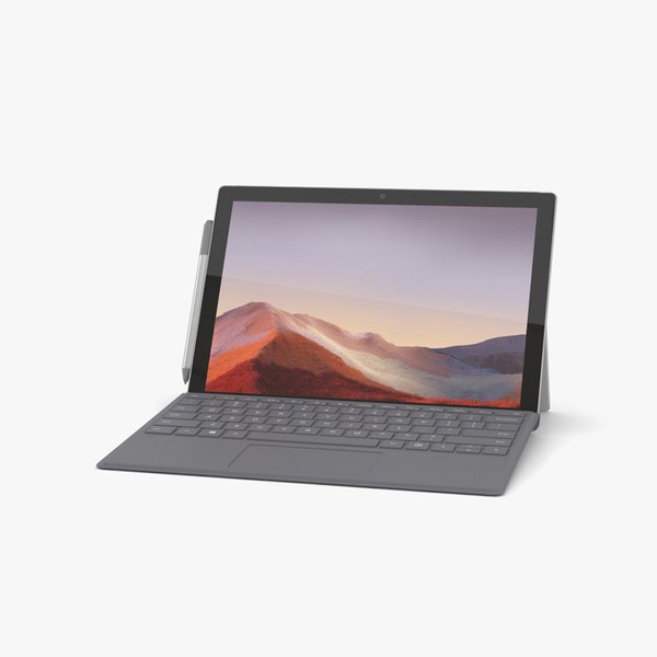 Microsoft Surface Pro 7 Platinum Modelo 3D - TurboSquid 1738687