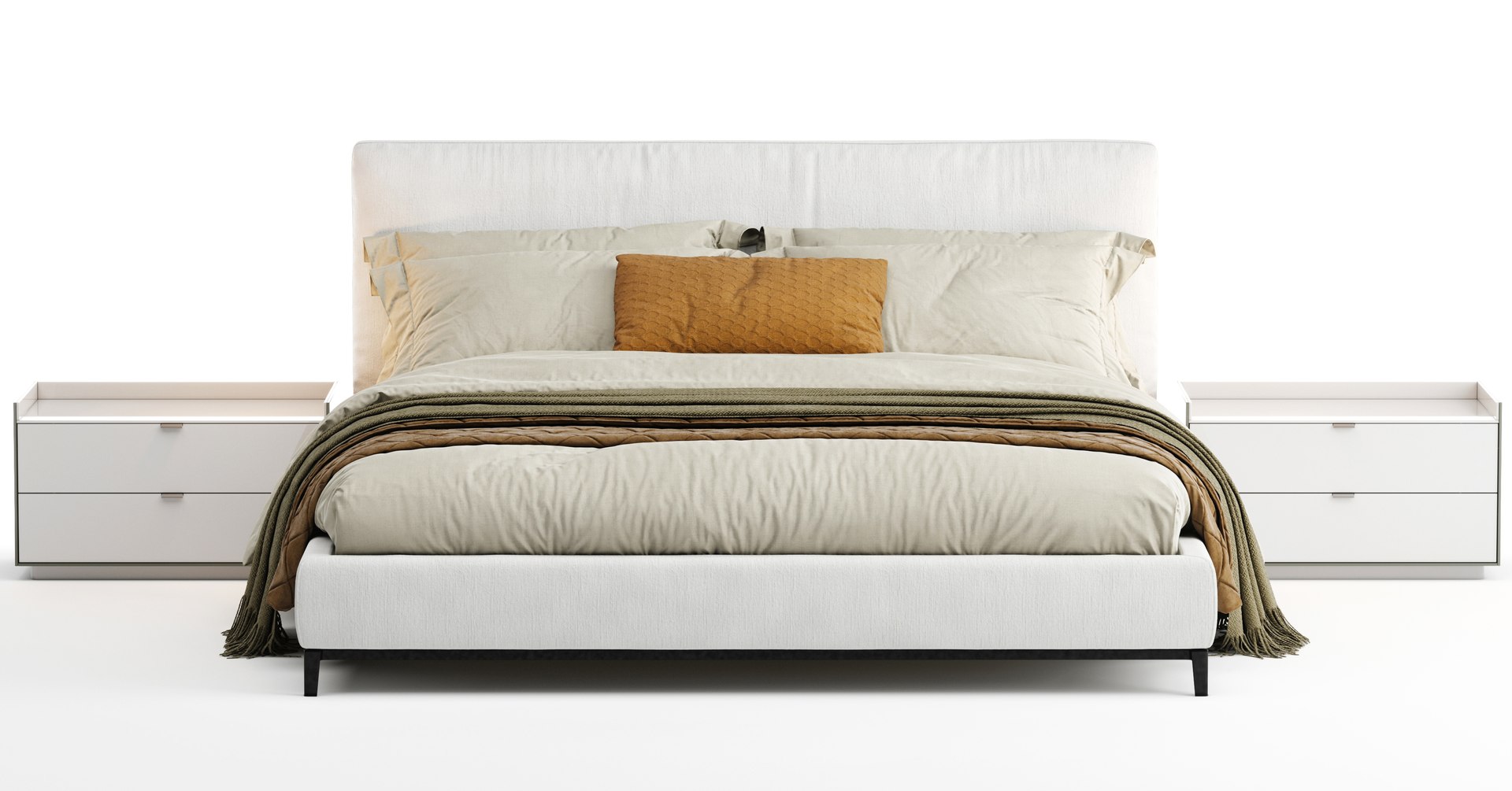 Minotti Andersen Bed 3D model - TurboSquid 1790794
