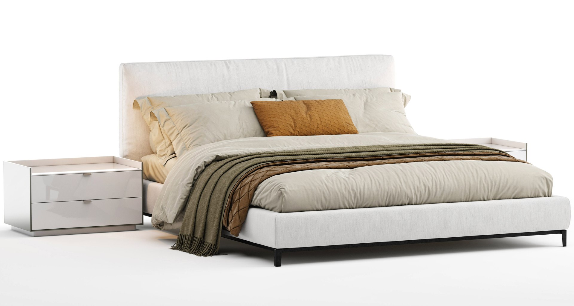 Minotti Andersen Bed 3D model - TurboSquid 1790794