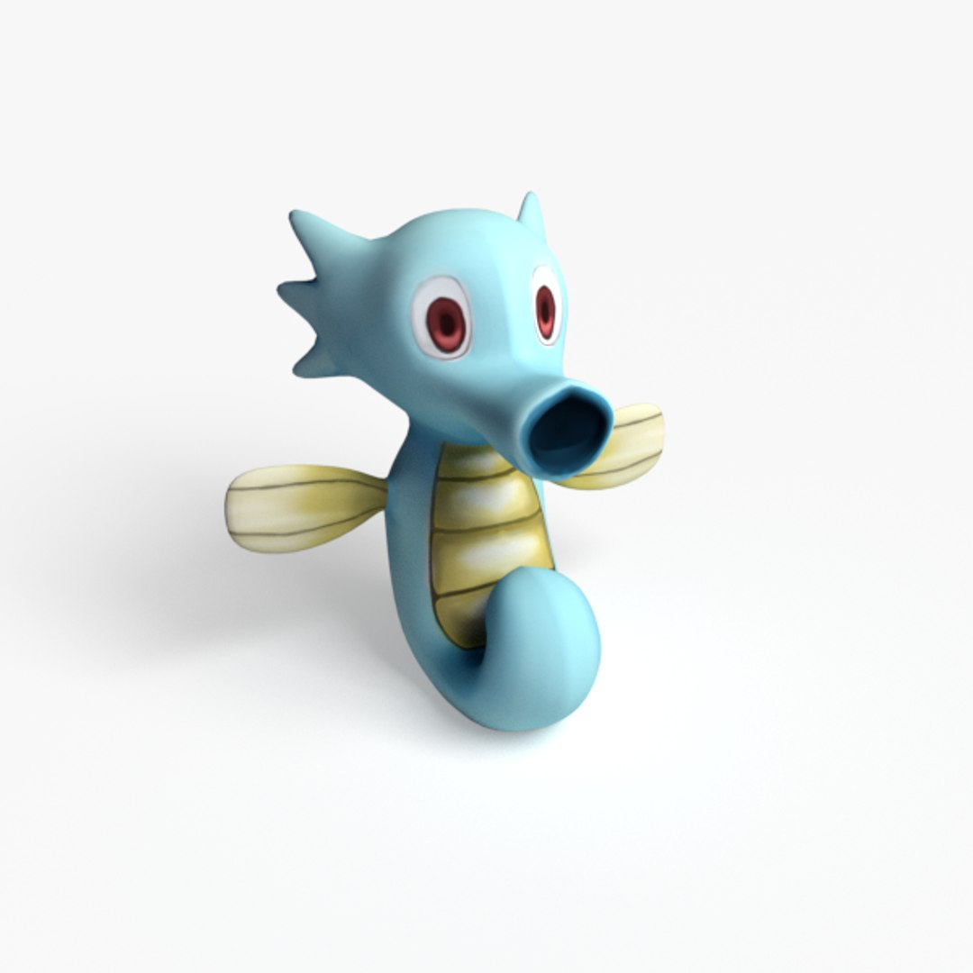 horsea pokemon 3d model