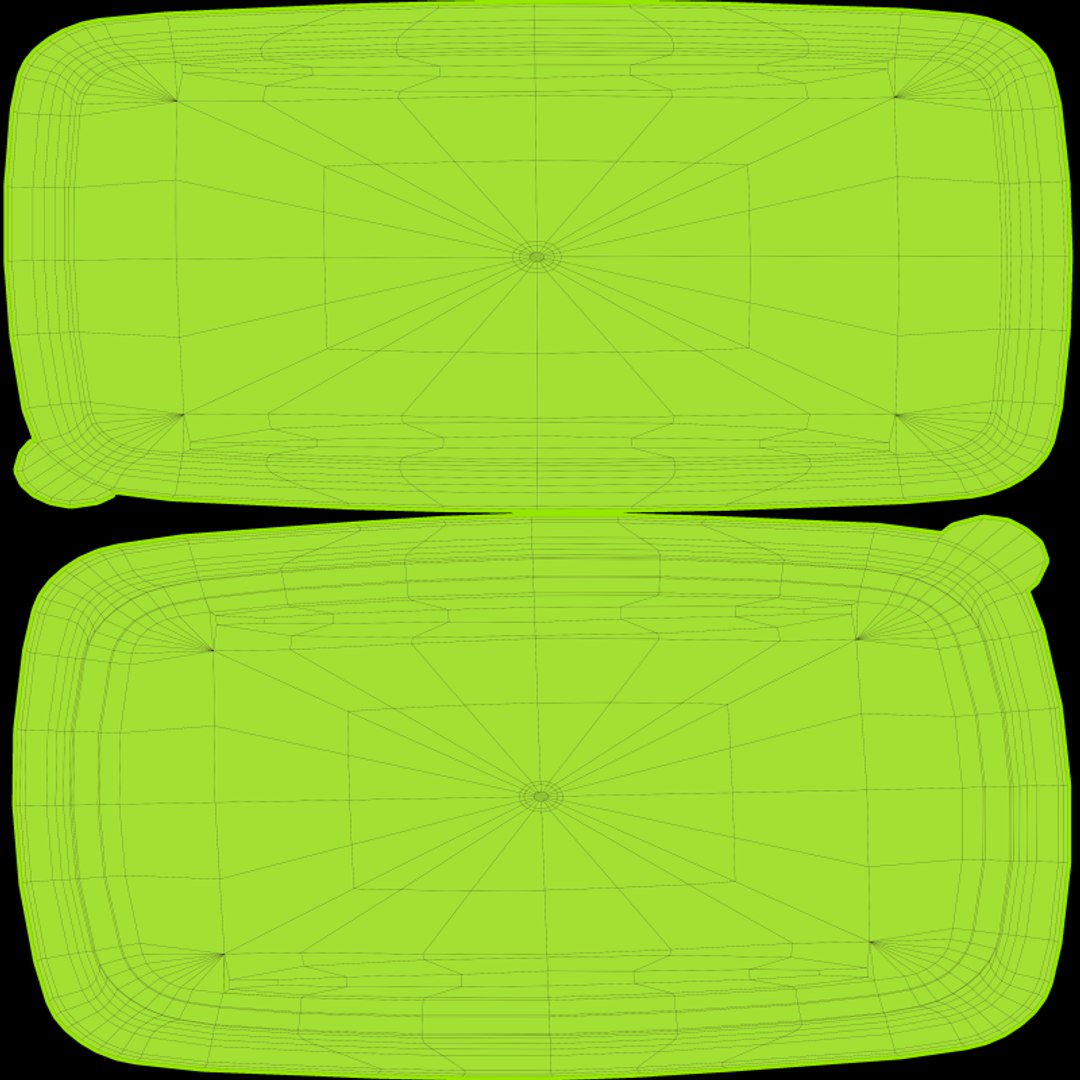 Green Tupperware with Leaf Pattern 3D model - TurboSquid 1965227