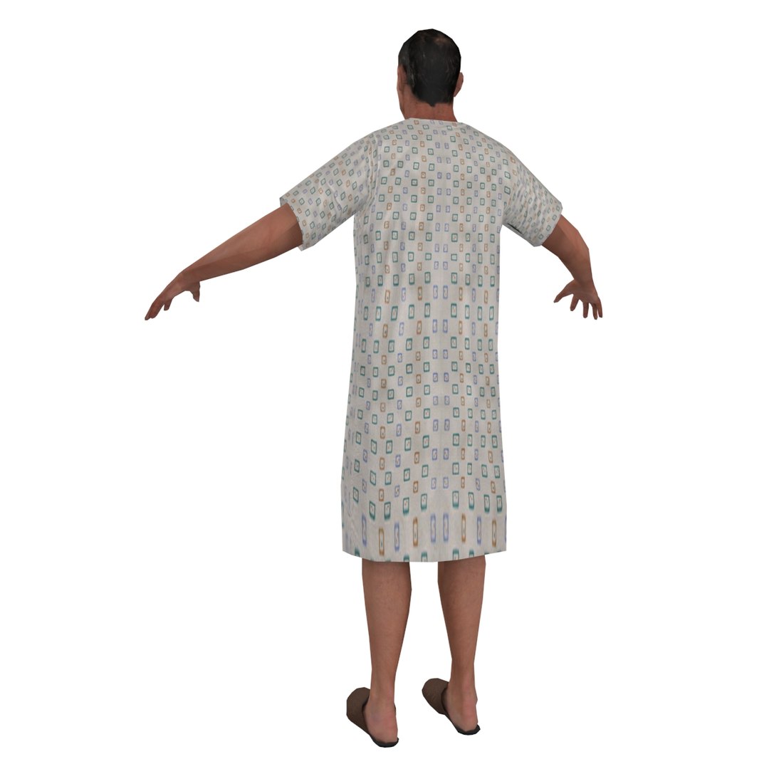 Rigged Patient 3d Model