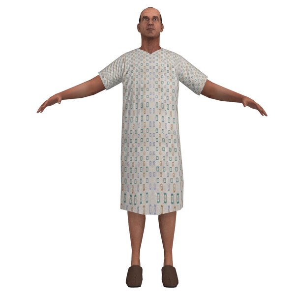 rigged patient 3d model