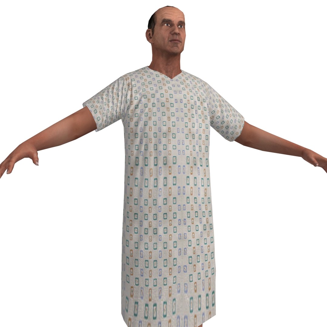 Rigged Patient 3d Model