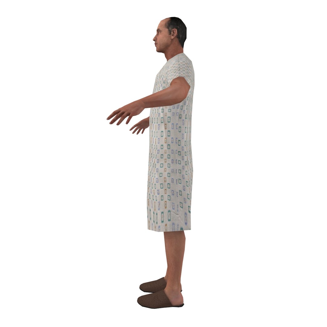 Rigged Patient 3d Model