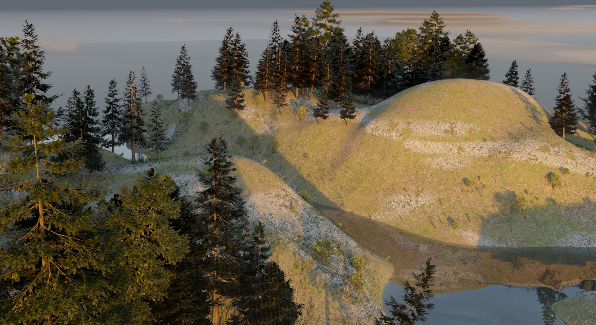 3D Forest Tree Landscape - TurboSquid 1699146
