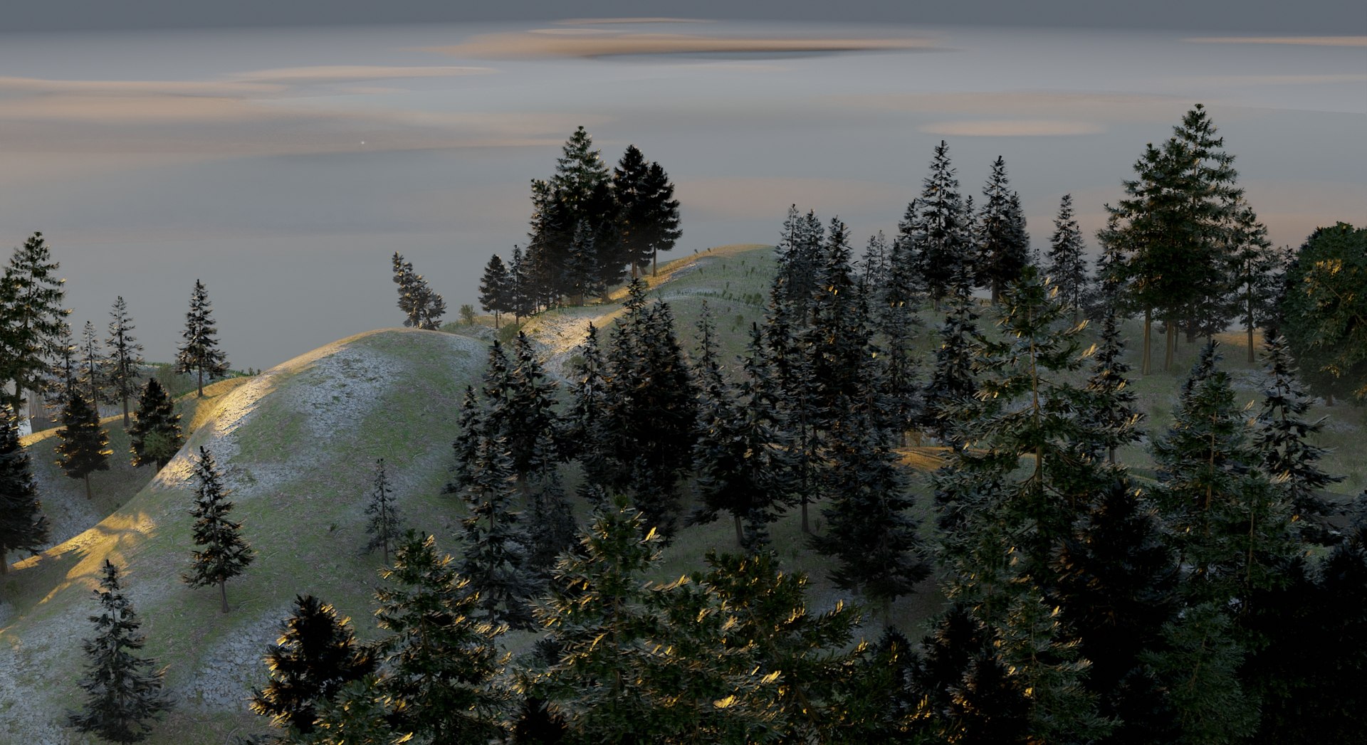 3D Forest Tree Landscape - TurboSquid 1699146