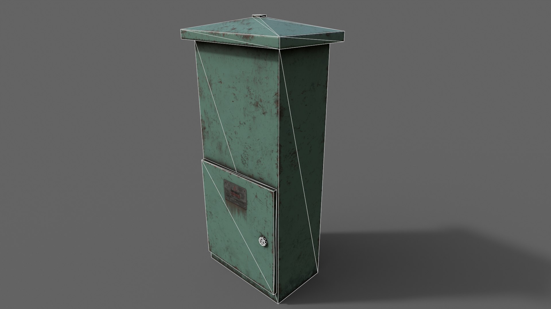 3D PBR Electric Box Green V4 Model - TurboSquid 1796028