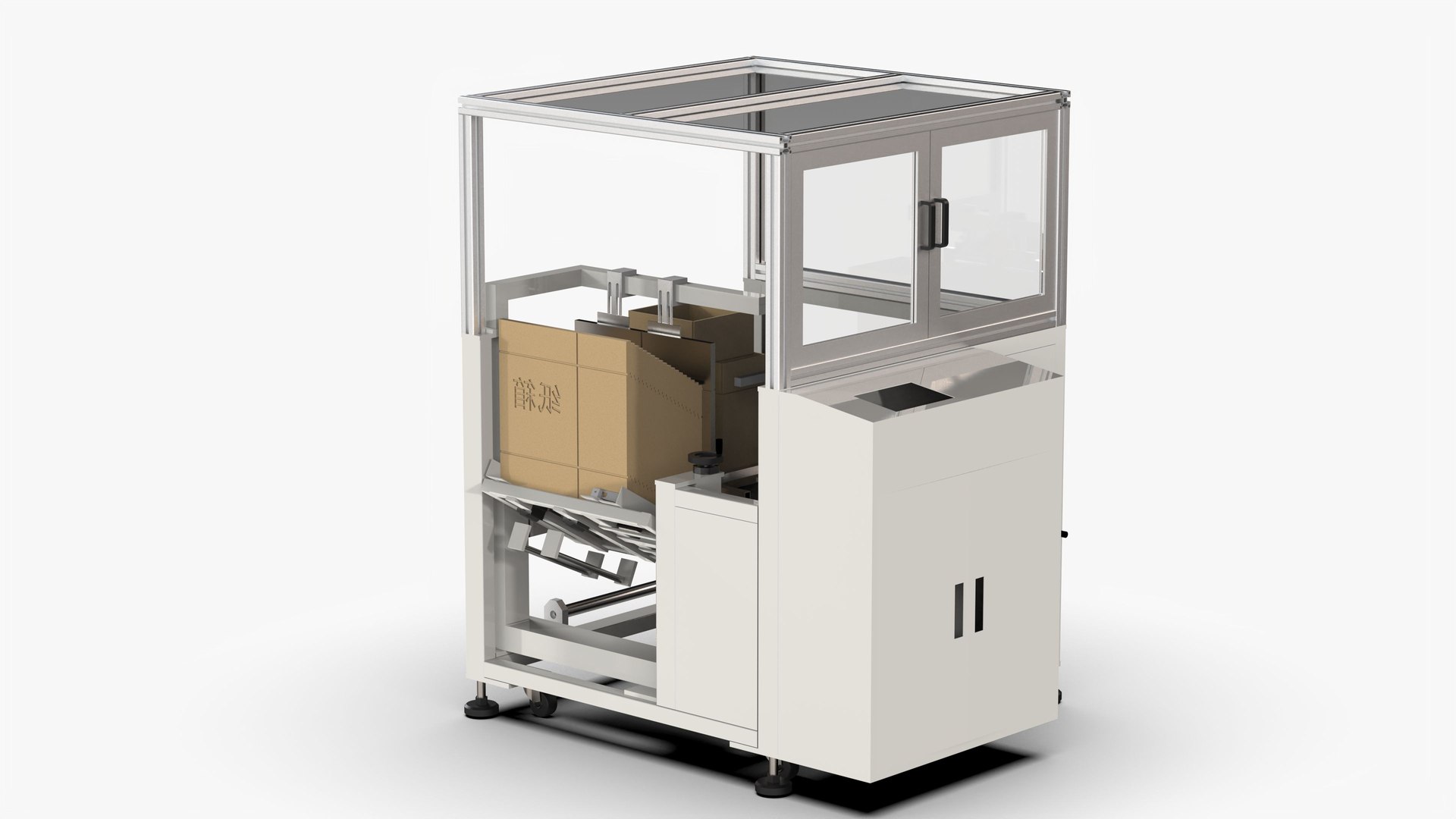 3D Model Automatic Folding Carton Machine - TurboSquid 1998177