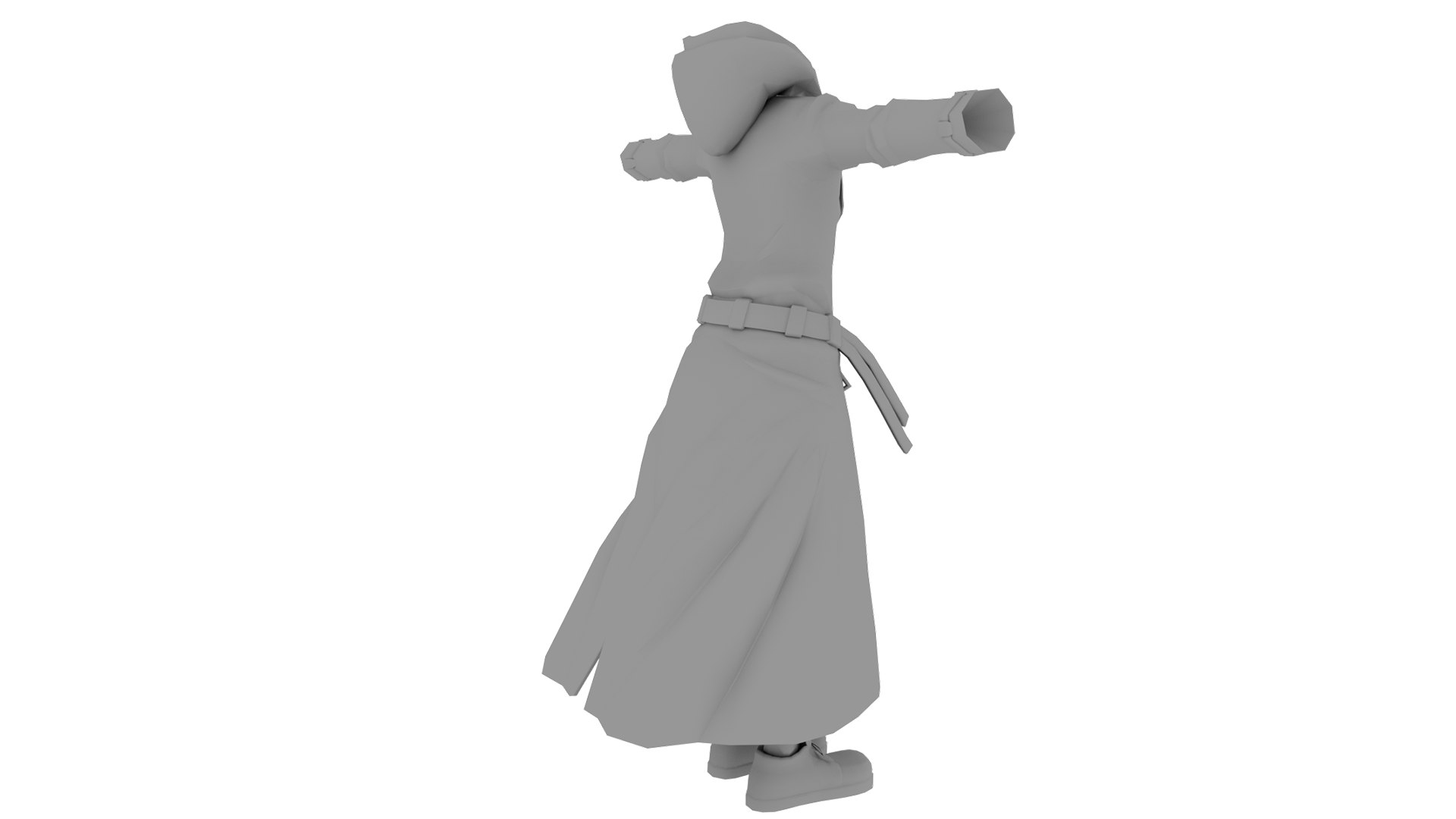 Long Coat Base Mesh 3D Model - TurboSquid 2152921