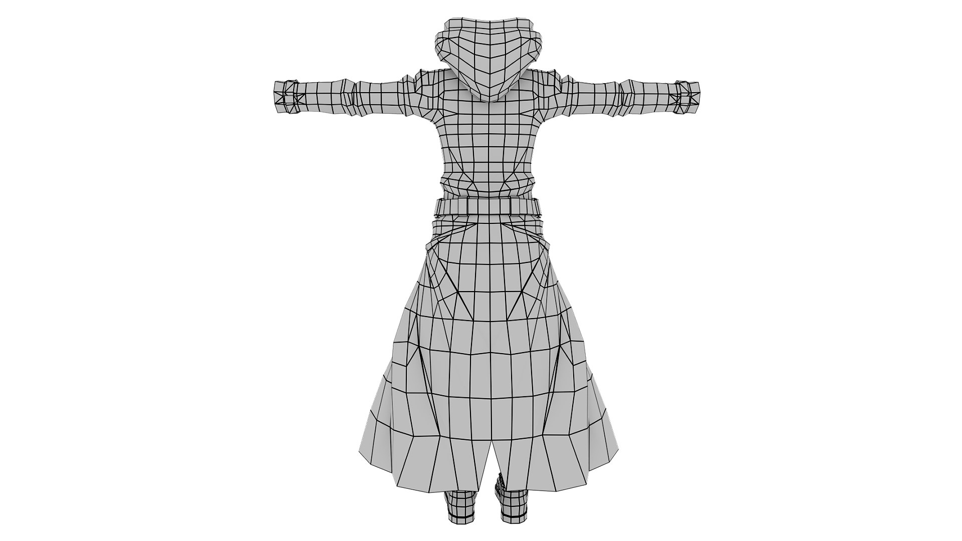 Long Coat Base Mesh 3D Model - TurboSquid 2152921
