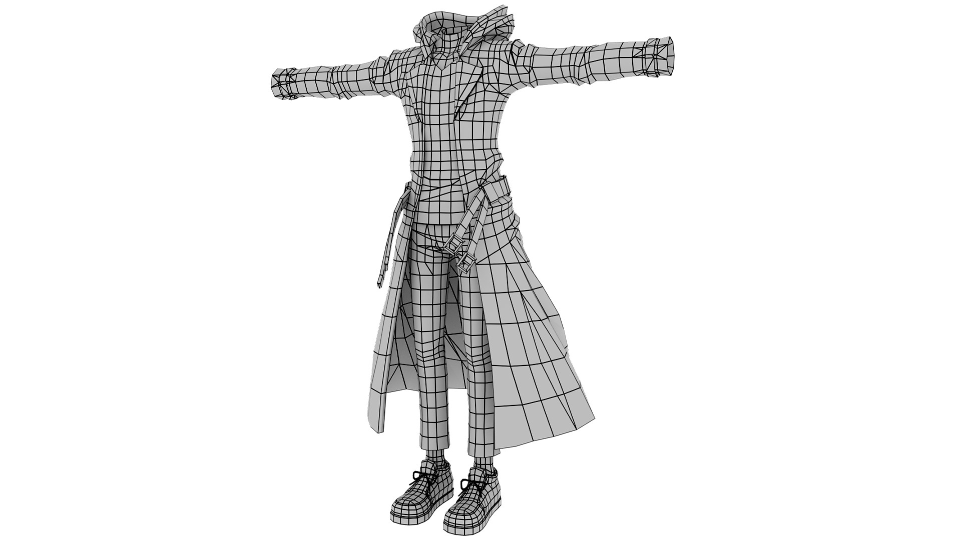 Long Coat Base Mesh 3D Model - TurboSquid 2152921