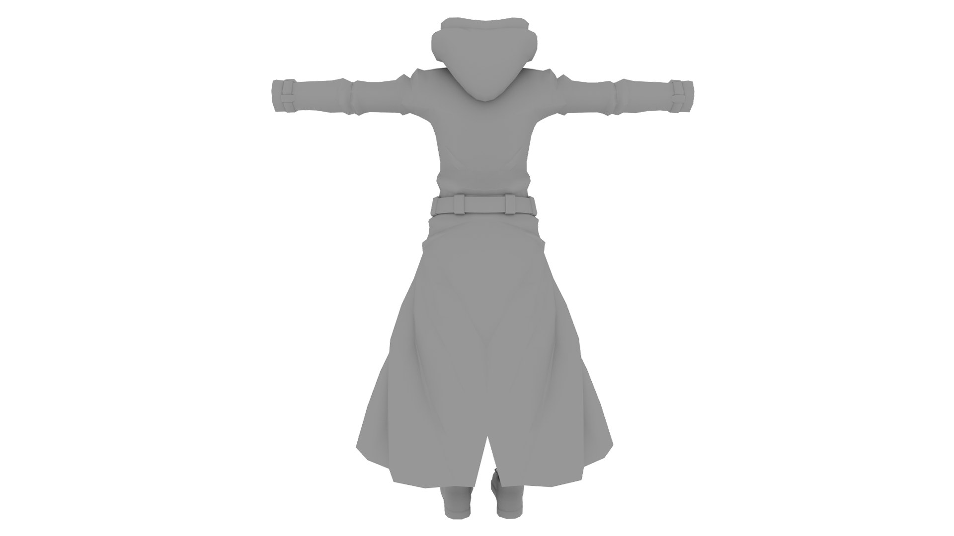 Long Coat Base Mesh 3D Model - TurboSquid 2152921