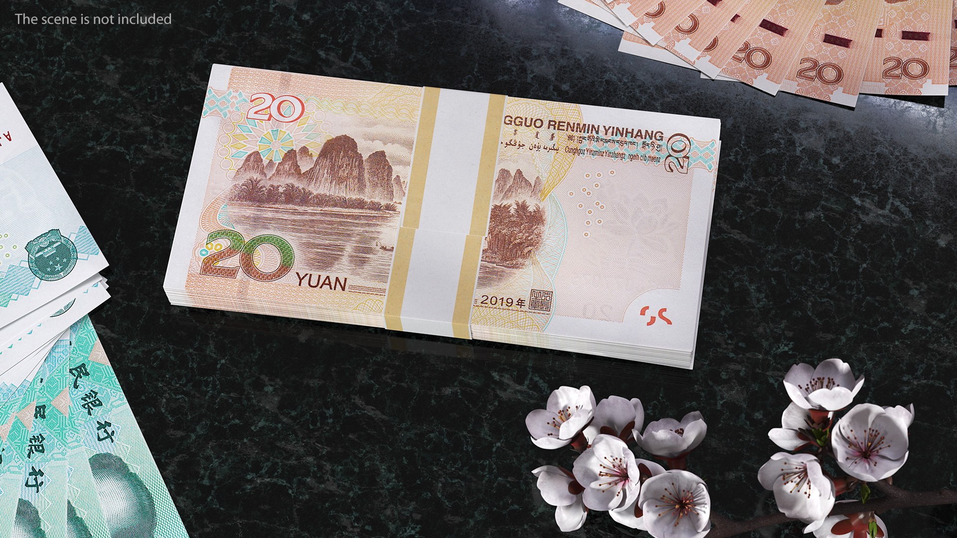 3D Pack Of Chinese 20 Yuan 2019 Banknotes Model - TurboSquid 1745465