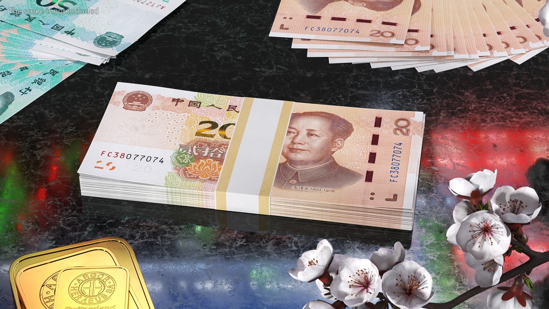 3D Pack Of Chinese 20 Yuan 2019 Banknotes Model - TurboSquid 1745465