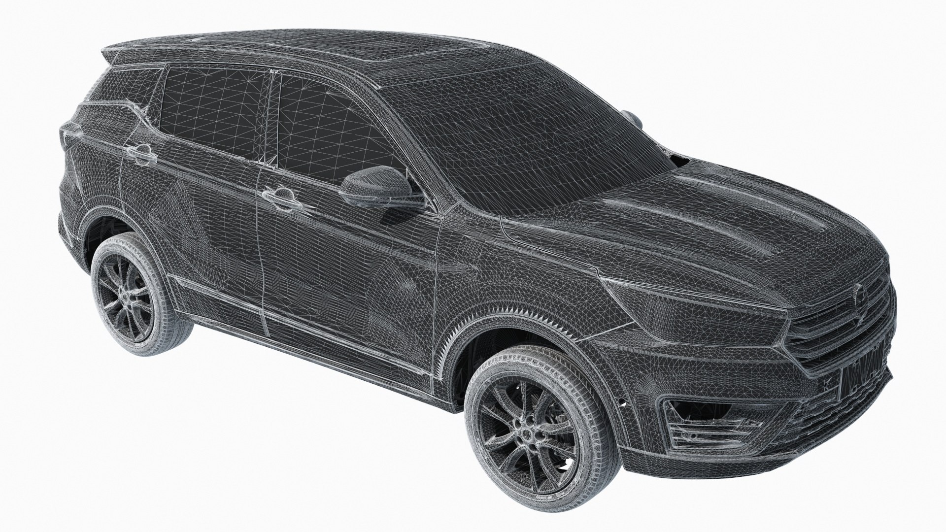 Hybrid Electric SUV Frame Chassis X-Ray 3D Model - TurboSquid 2234461