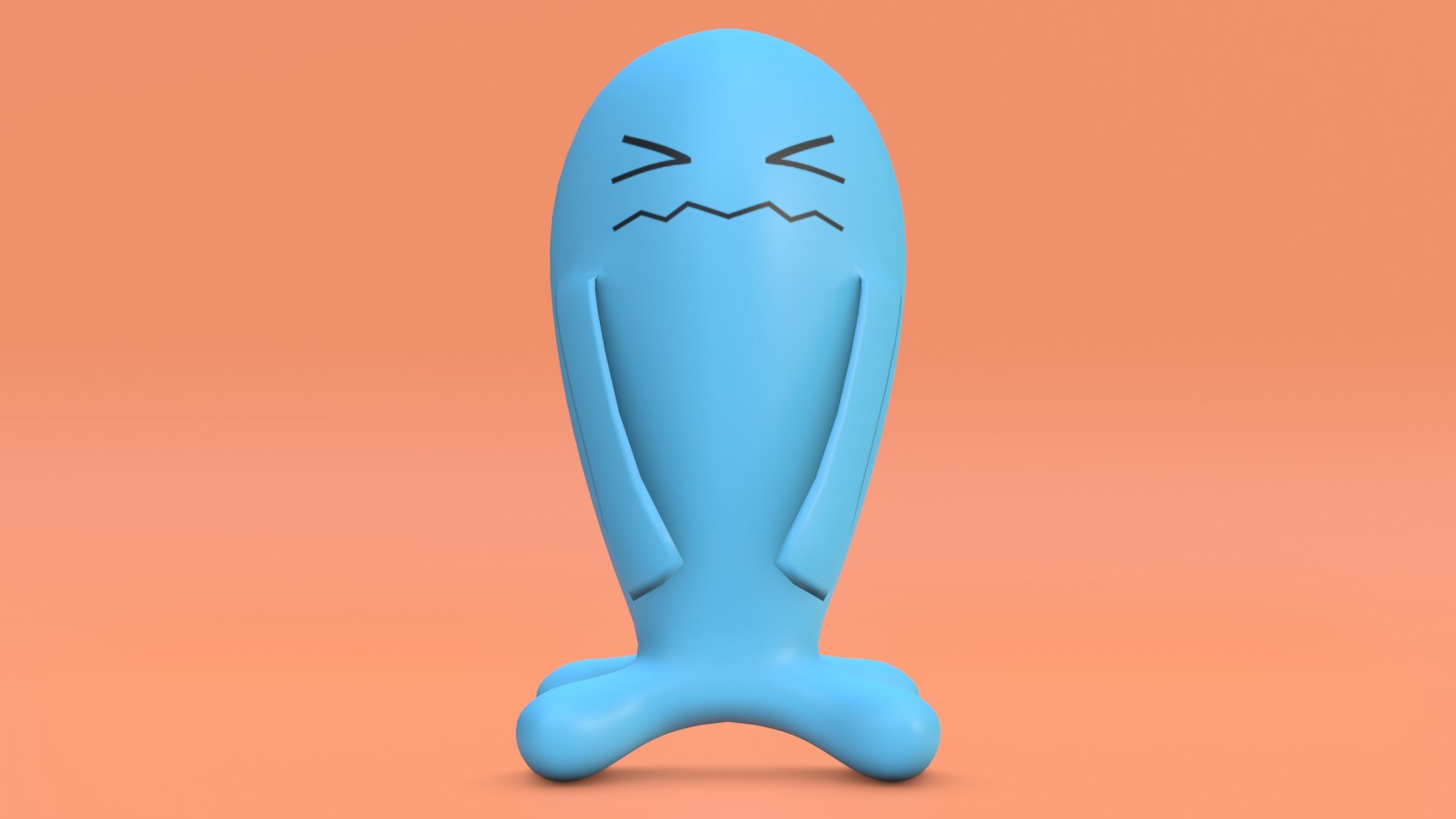 Wobbuffet 3D Model - TurboSquid 1854330