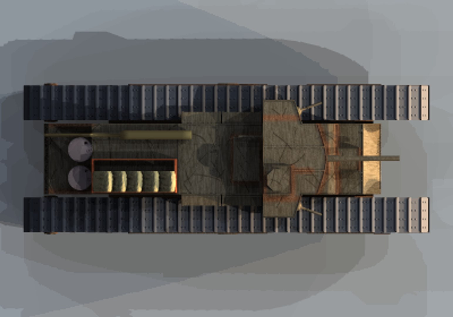 3d Model Medium Mark B Tank