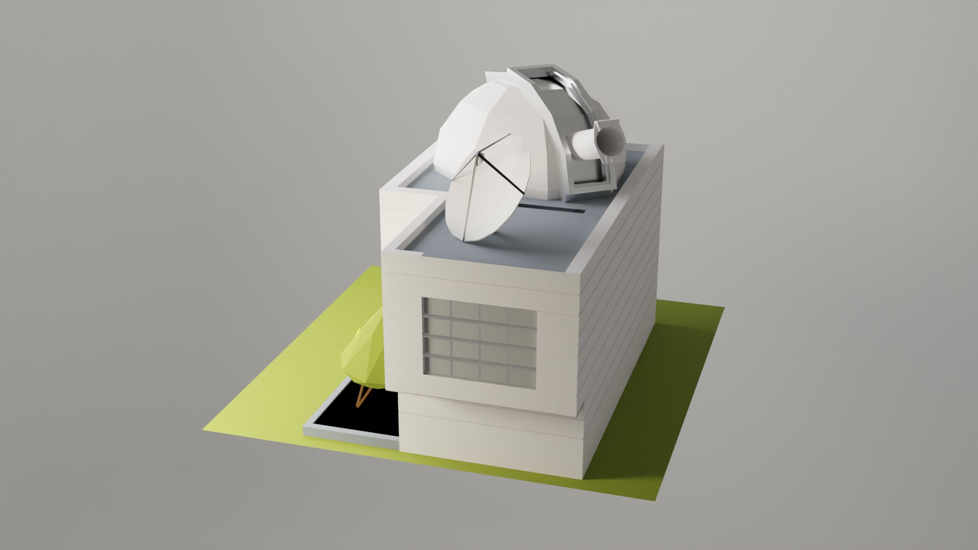 Institute Offce Building 3D Model - TurboSquid 1902258