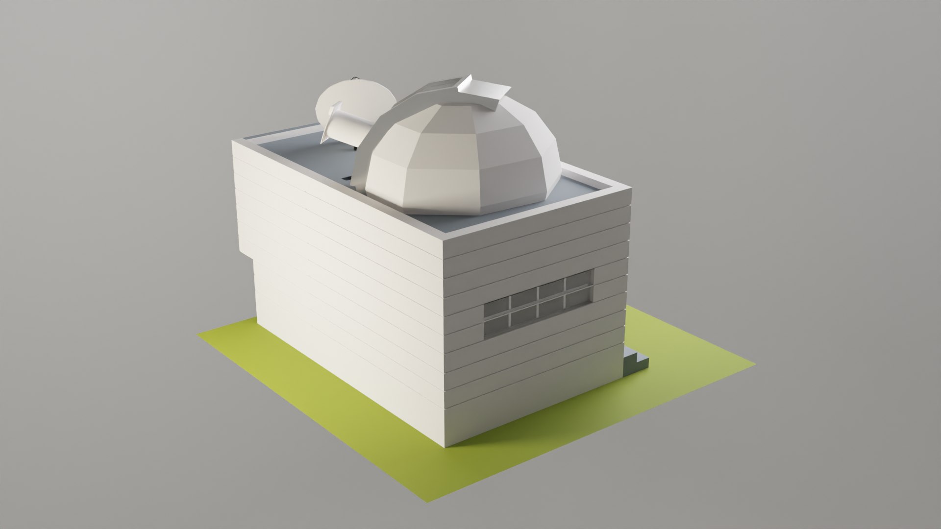 Institute Offce Building 3D Model - TurboSquid 1902258