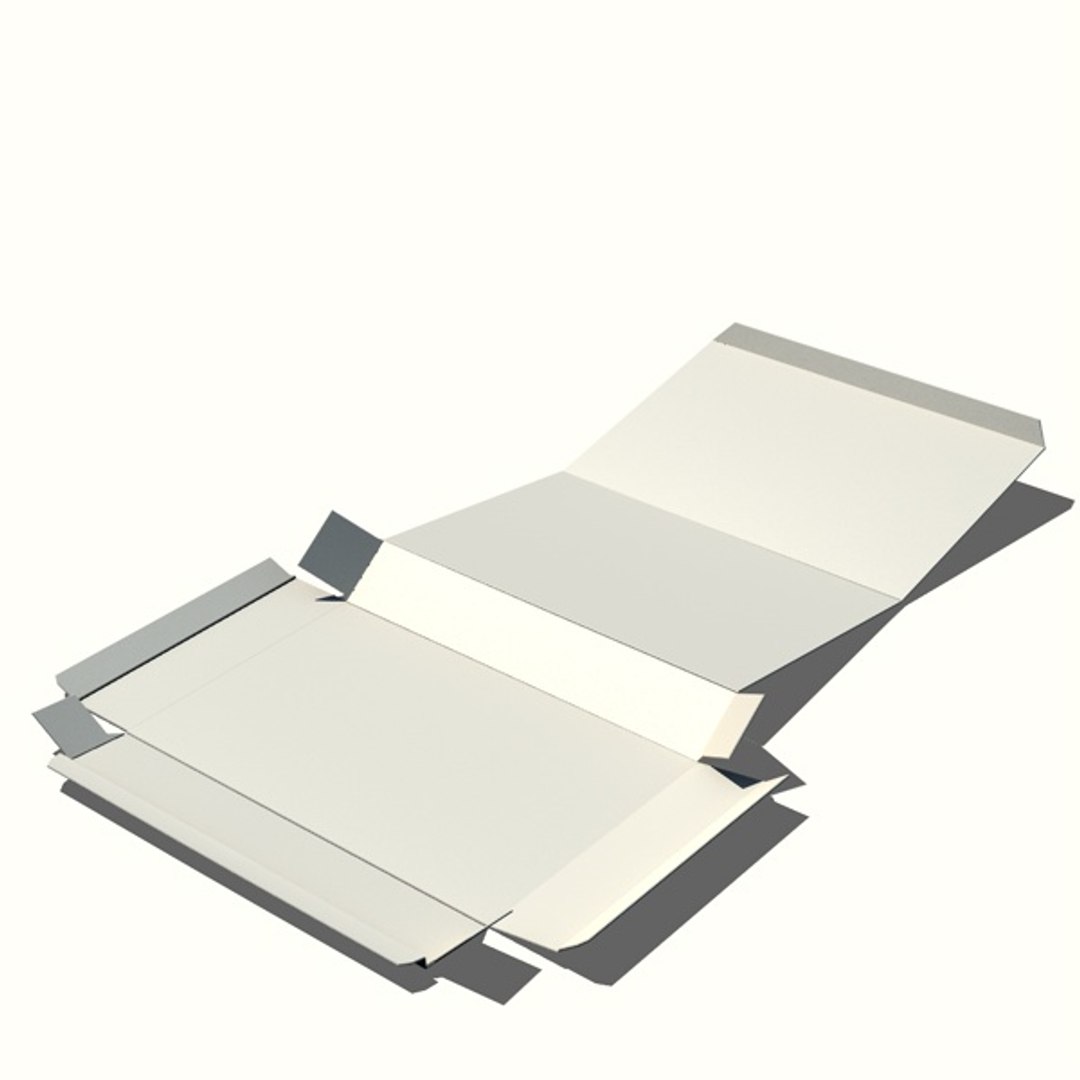 3d Model Foldable Paper Box