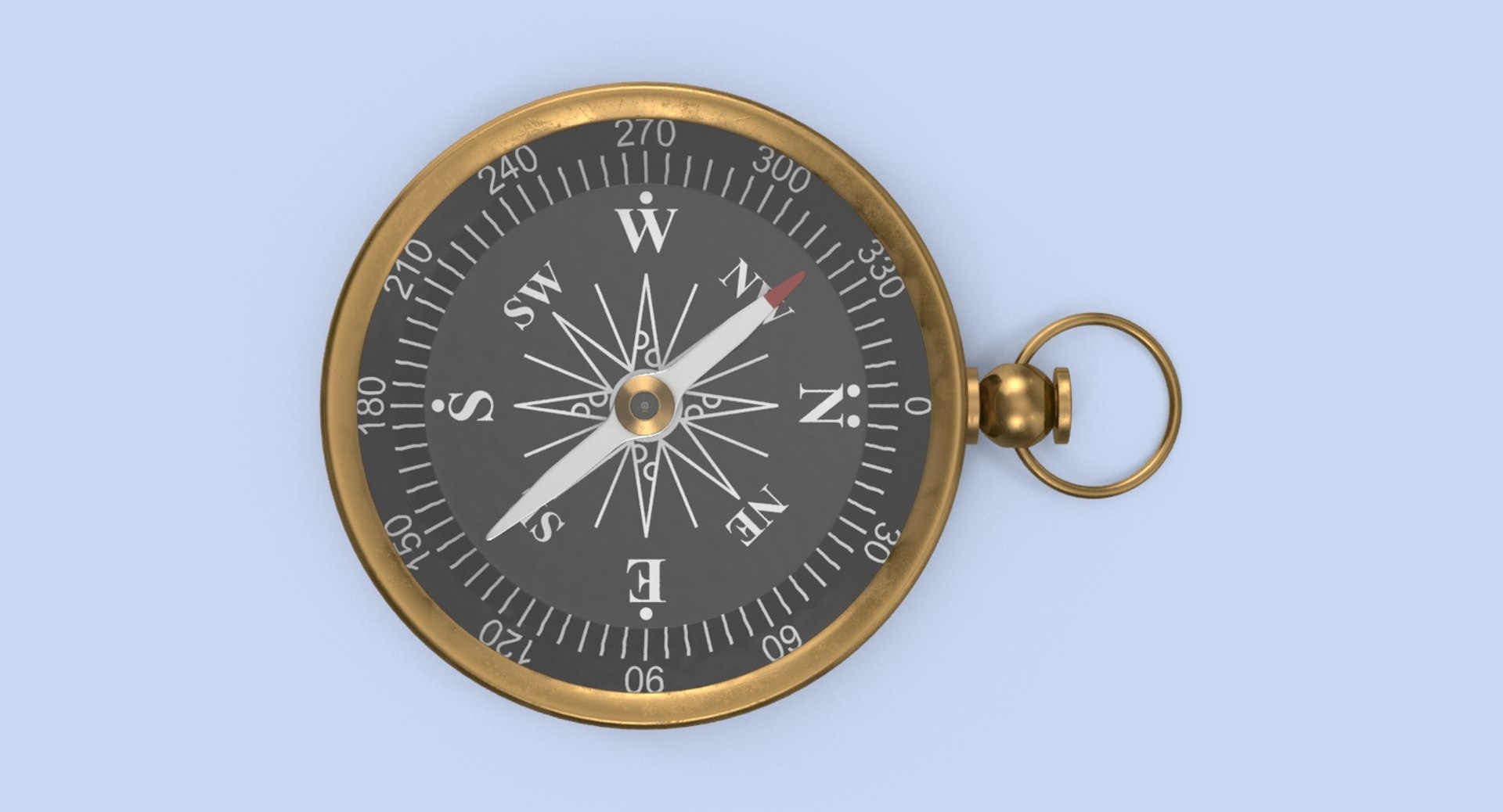 3d Compass 02 Model
