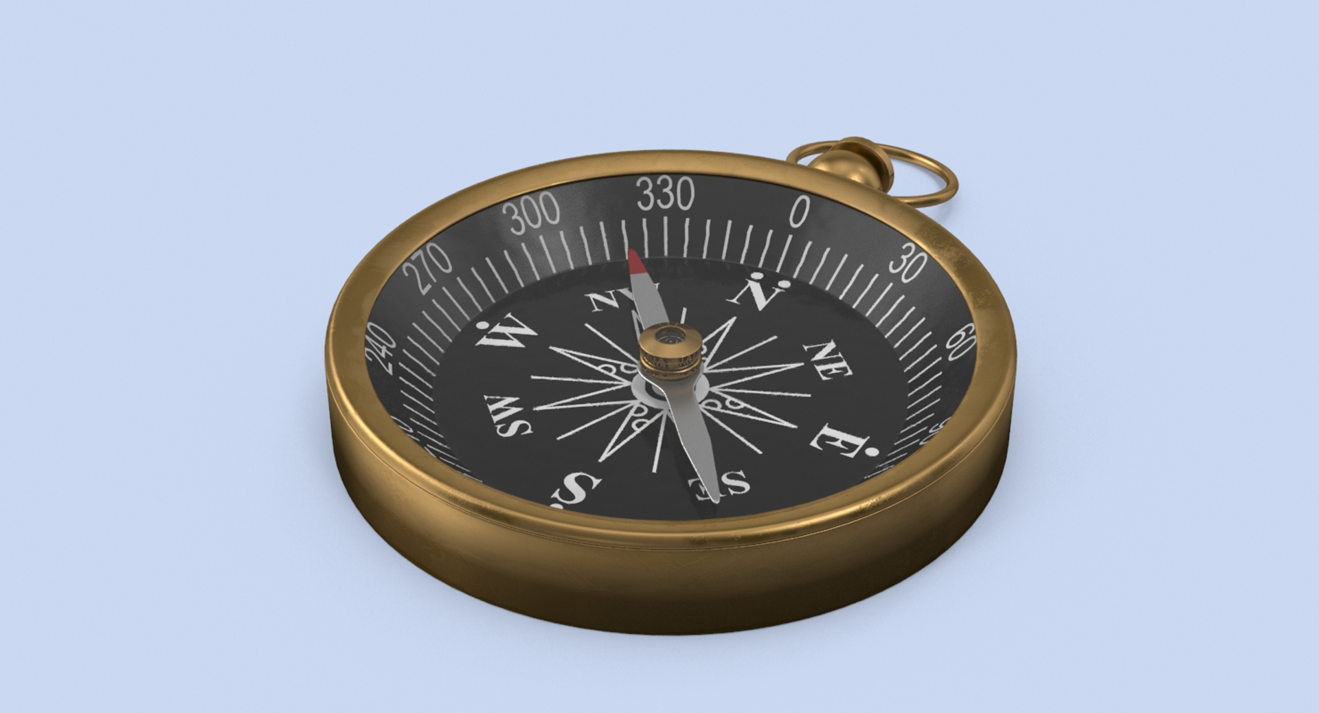 3d Compass 02 Model