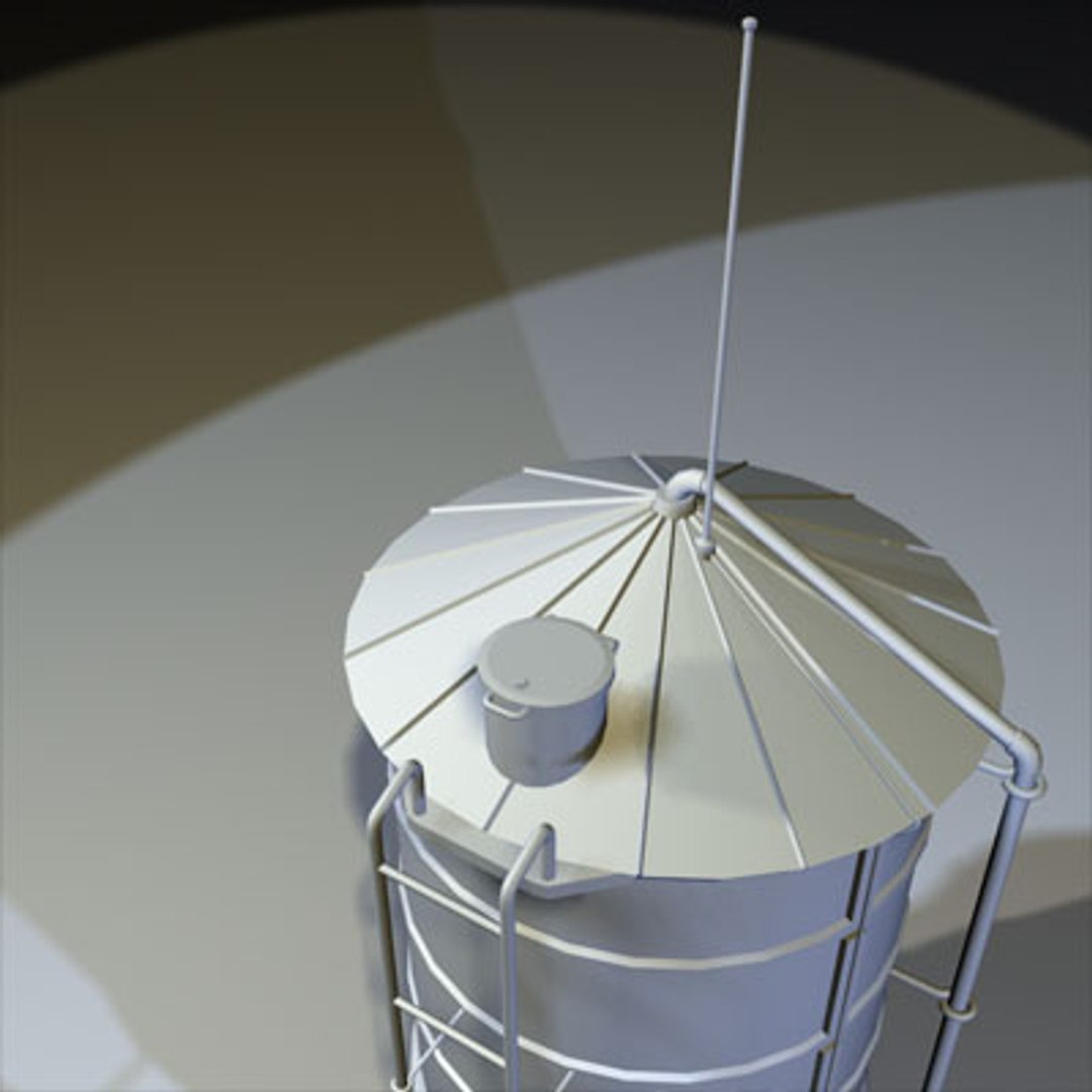 Roof Water Tank 02 3d Model