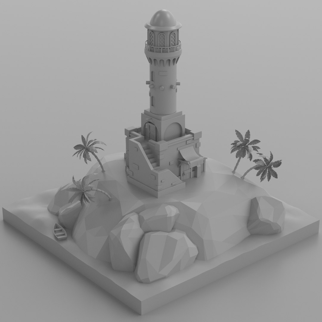 3D Arab Lighthouse 01 Model - TurboSquid 1835128
