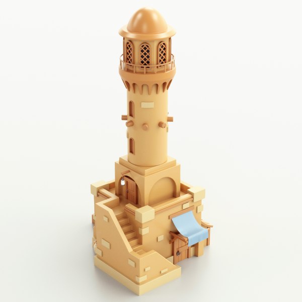 3D Arab Lighthouse 01 model - TurboSquid 1835128