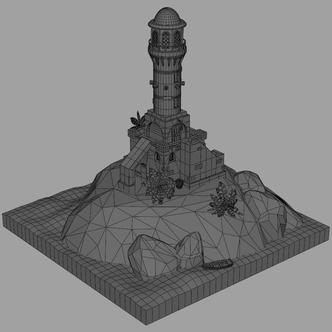 3D Arab Lighthouse 01 Model - TurboSquid 1835128
