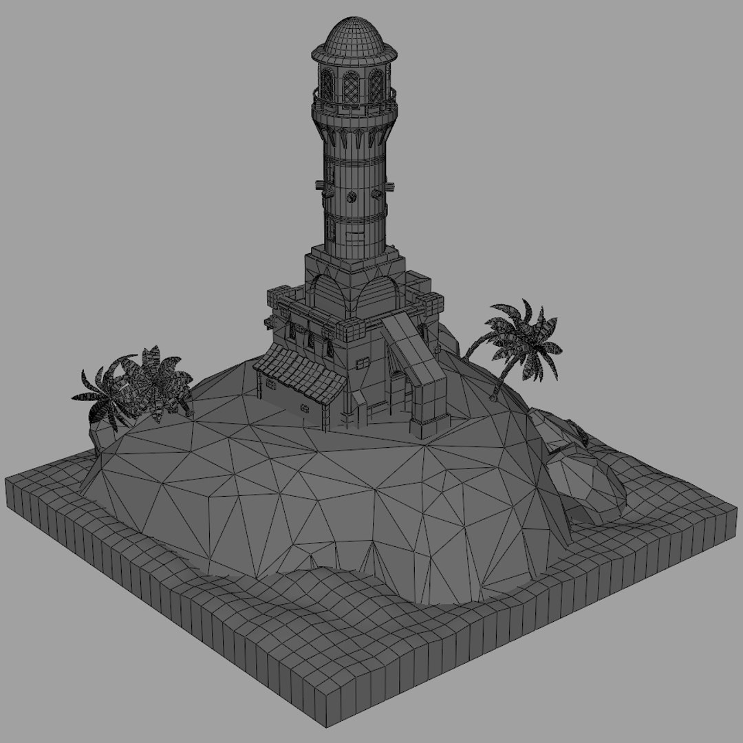3D Arab Lighthouse 01 Model - TurboSquid 1835128