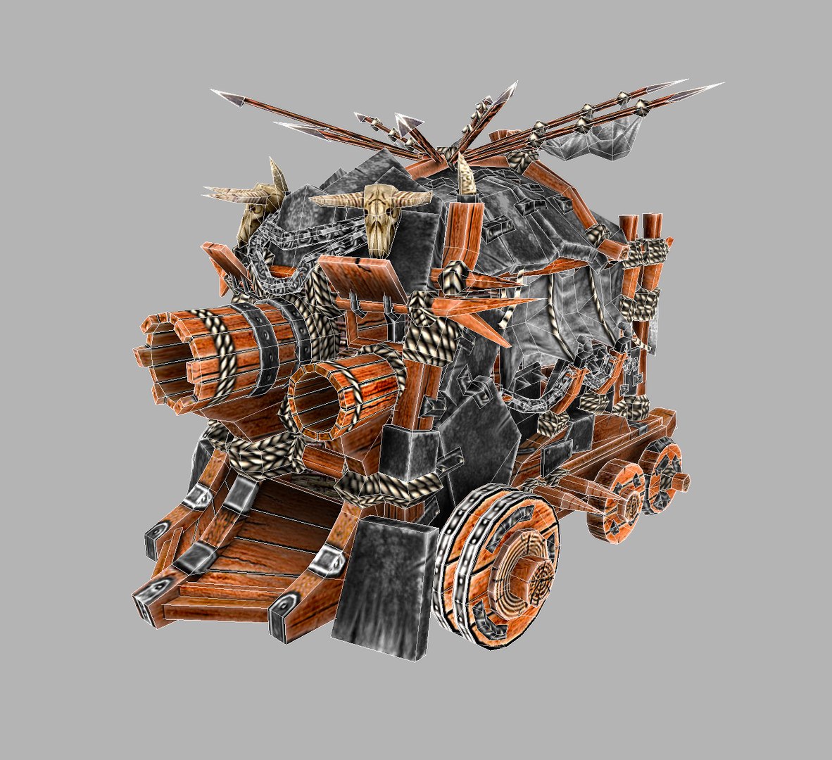 Medieval Tank 3d Model