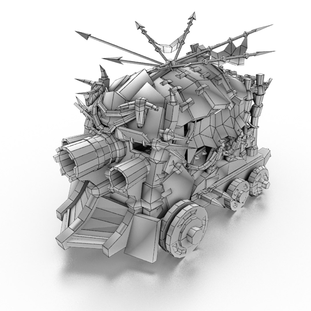 Medieval Tank 3d Model