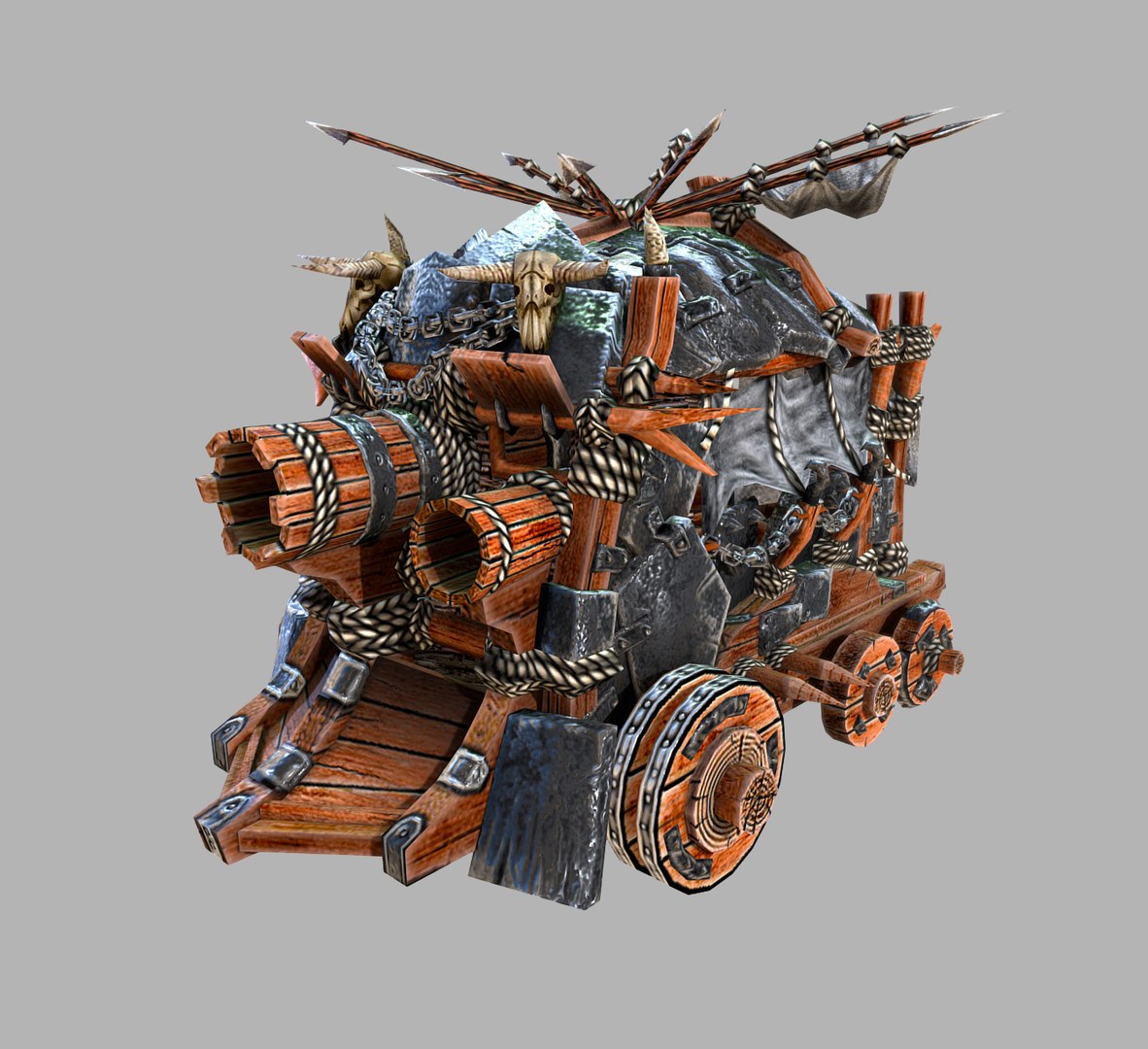 Medieval Tank 3d Model