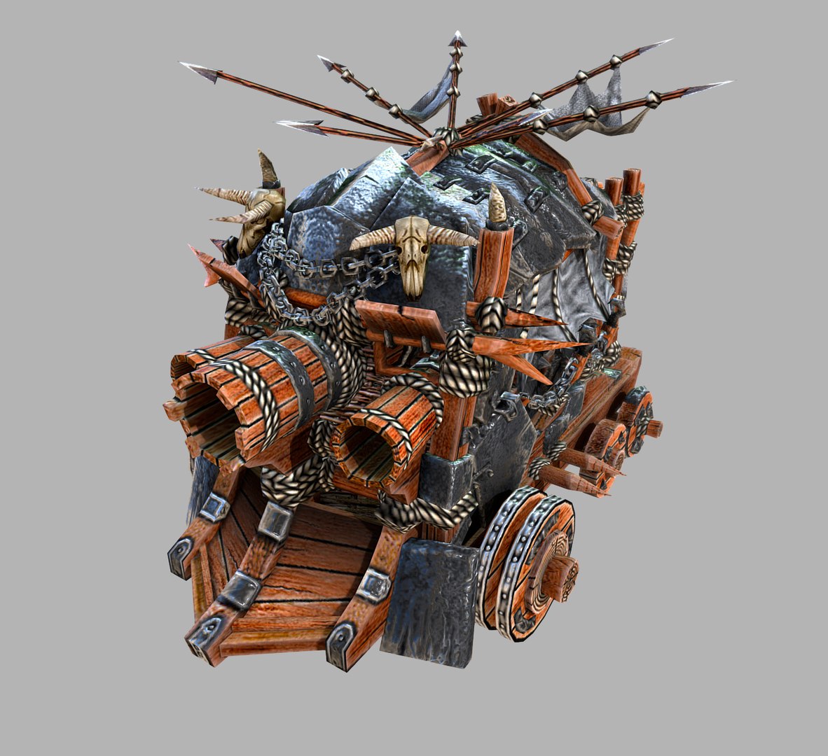 Medieval Tank 3d Model