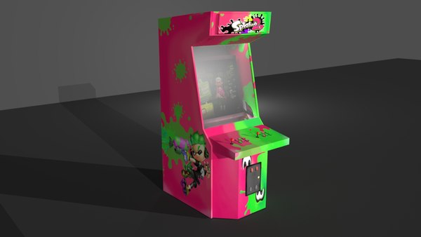 Arcade cabinet splatoon 3D - TurboSquid 1384010