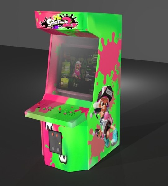 modelo 3d Splatoon 2 Arcade Cabinet gratis - TurboSquid 1384010
