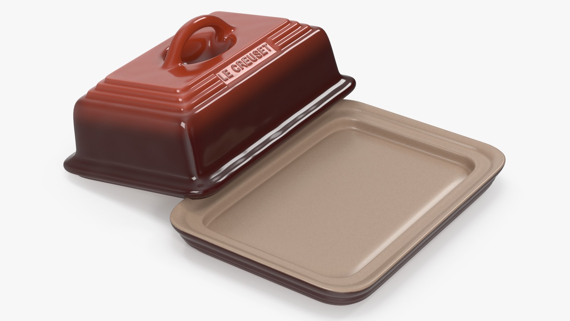 Butter Dish Le Creuset Red For 3D Print 3D Model - TurboSquid 2256167