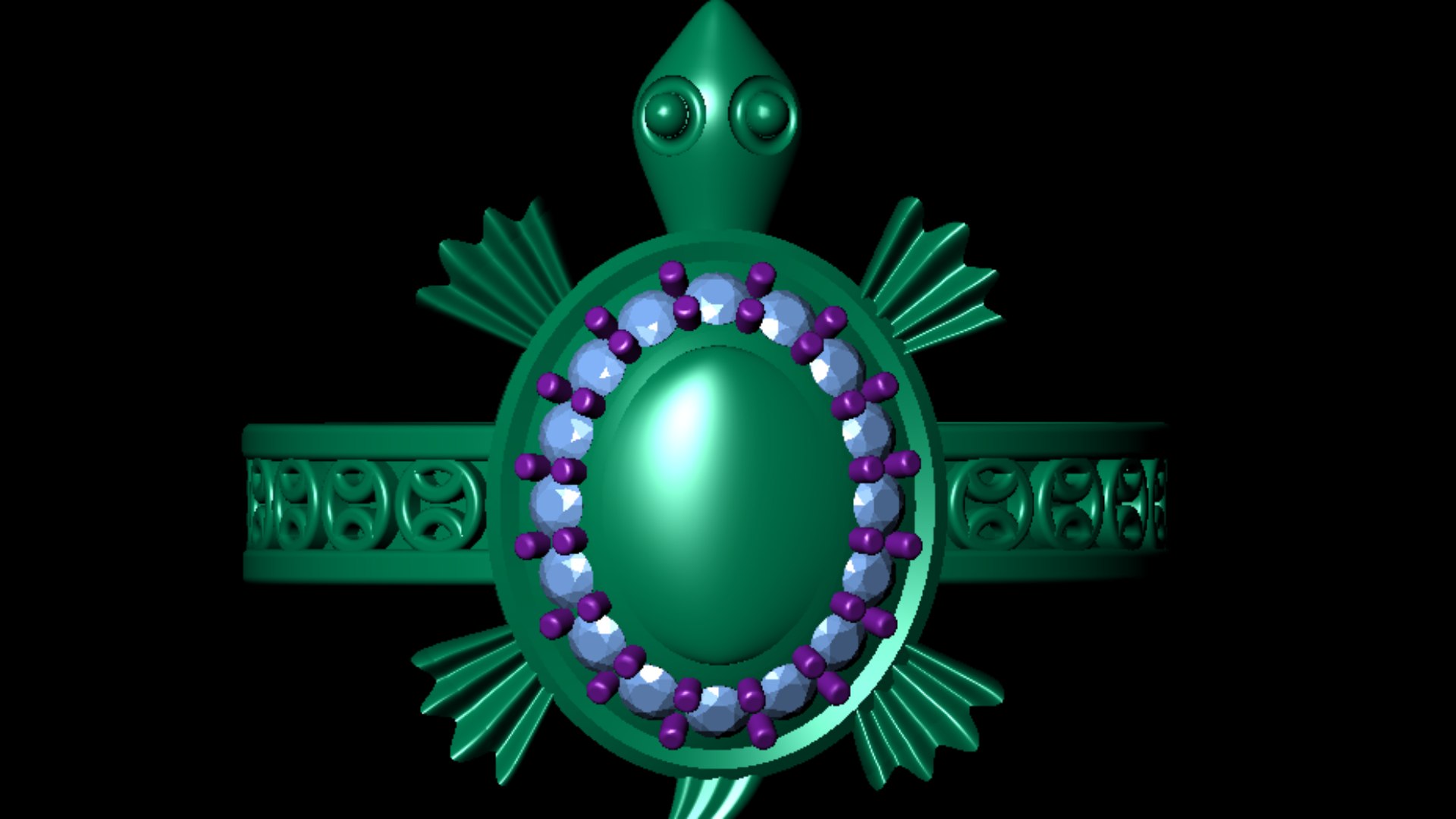Turtle Ring 3D Model - TurboSquid 1883293