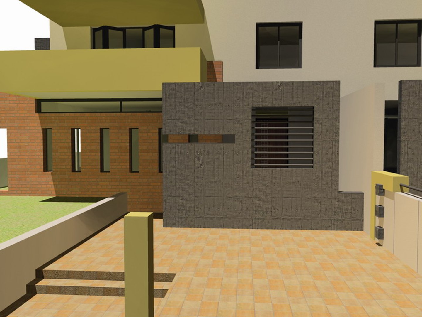 3ds max building house