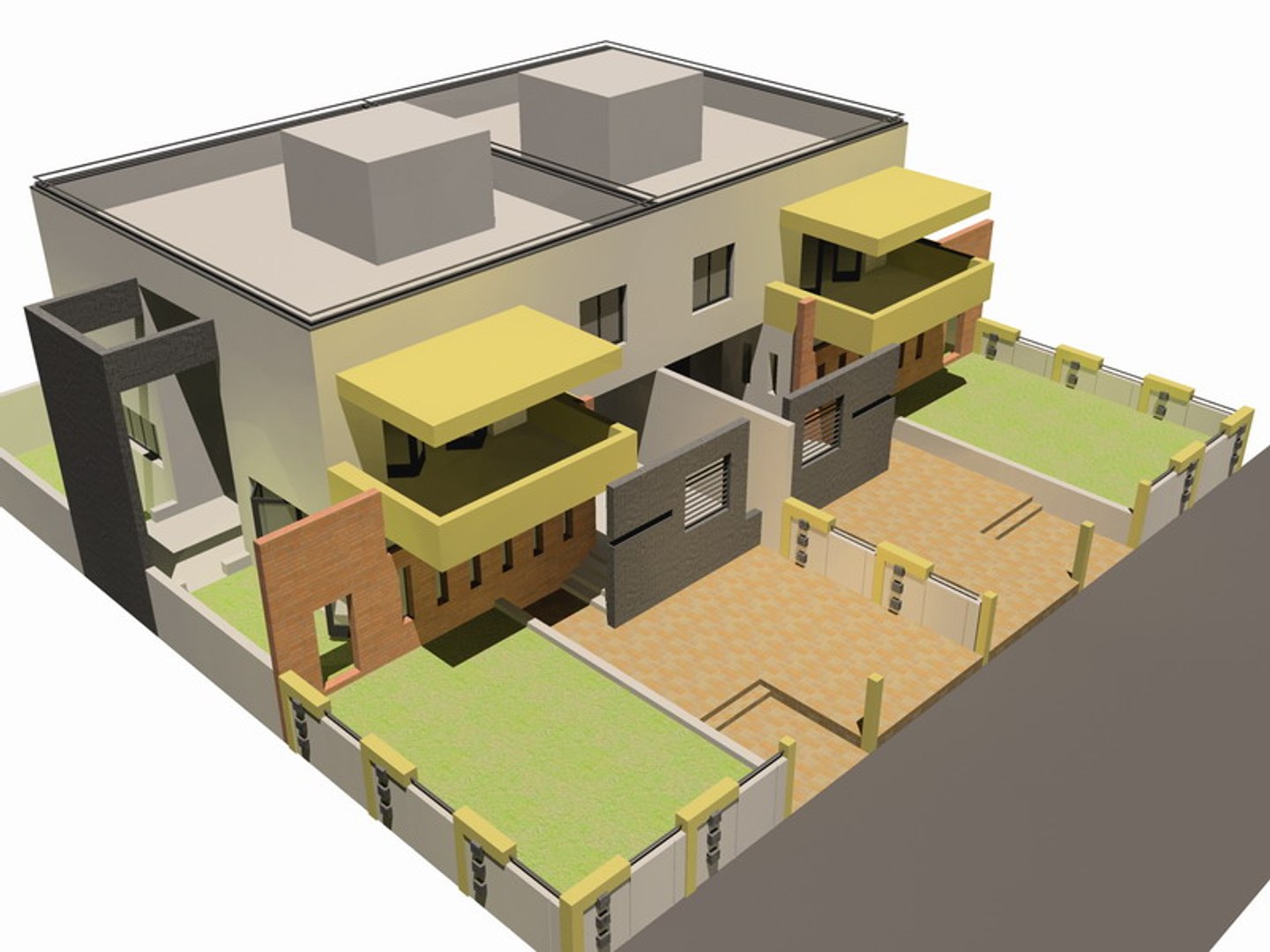 3ds max building house