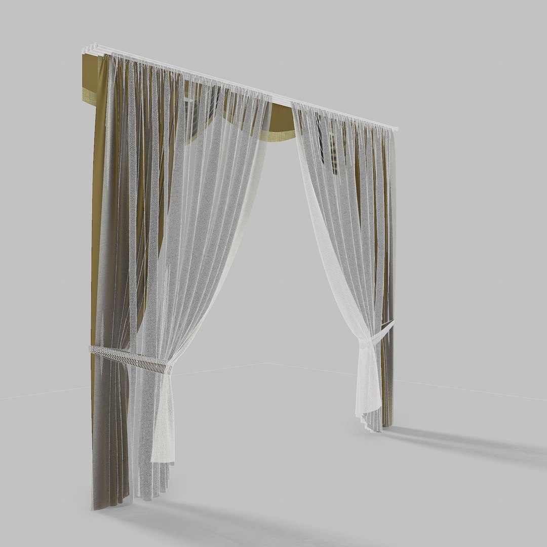 3D Curtains 13 Modeled Model - TurboSquid 1309254