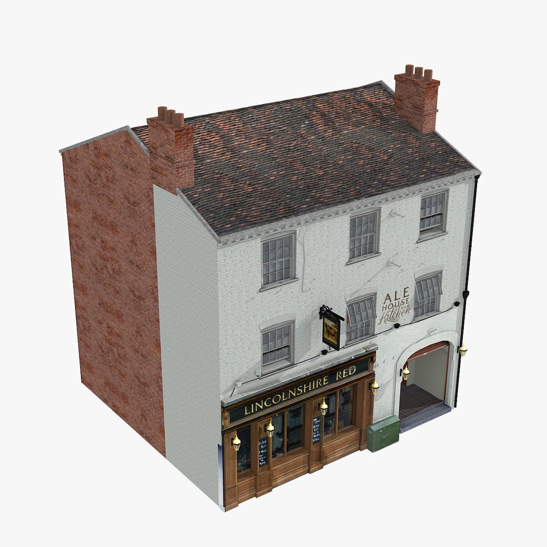 photorealistic european buildings set max